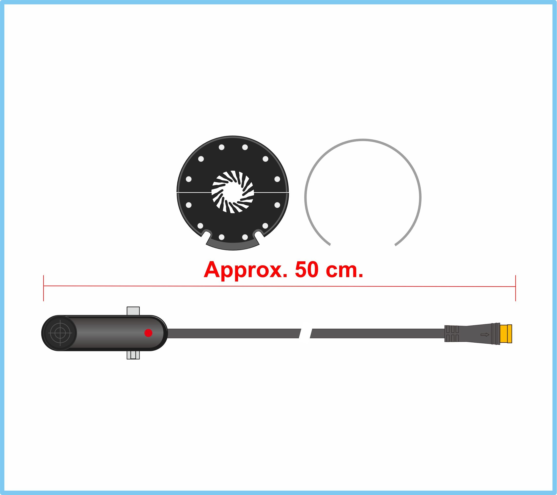 FAMEX RIDE 12 Magnets PAS Sensor ( Power Assist Sensor ) Waterproof D1 ...
